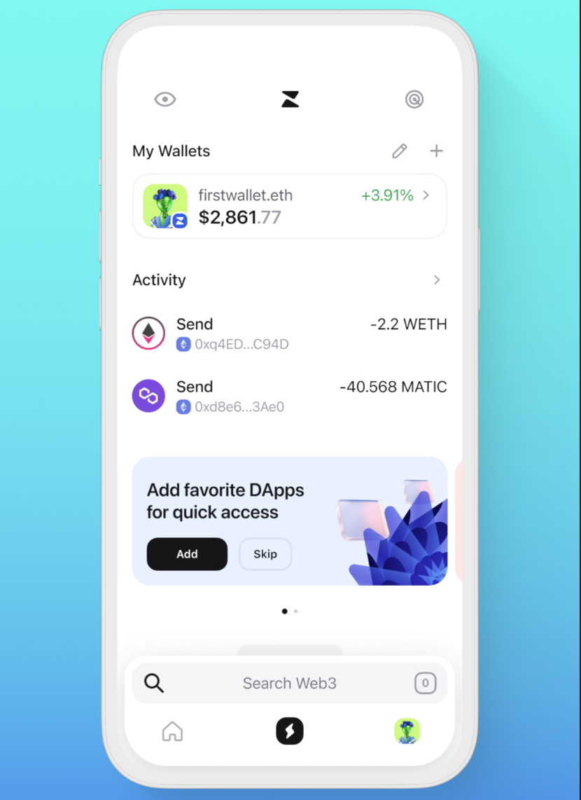 Zerion: Wallet for Web3 & NFT