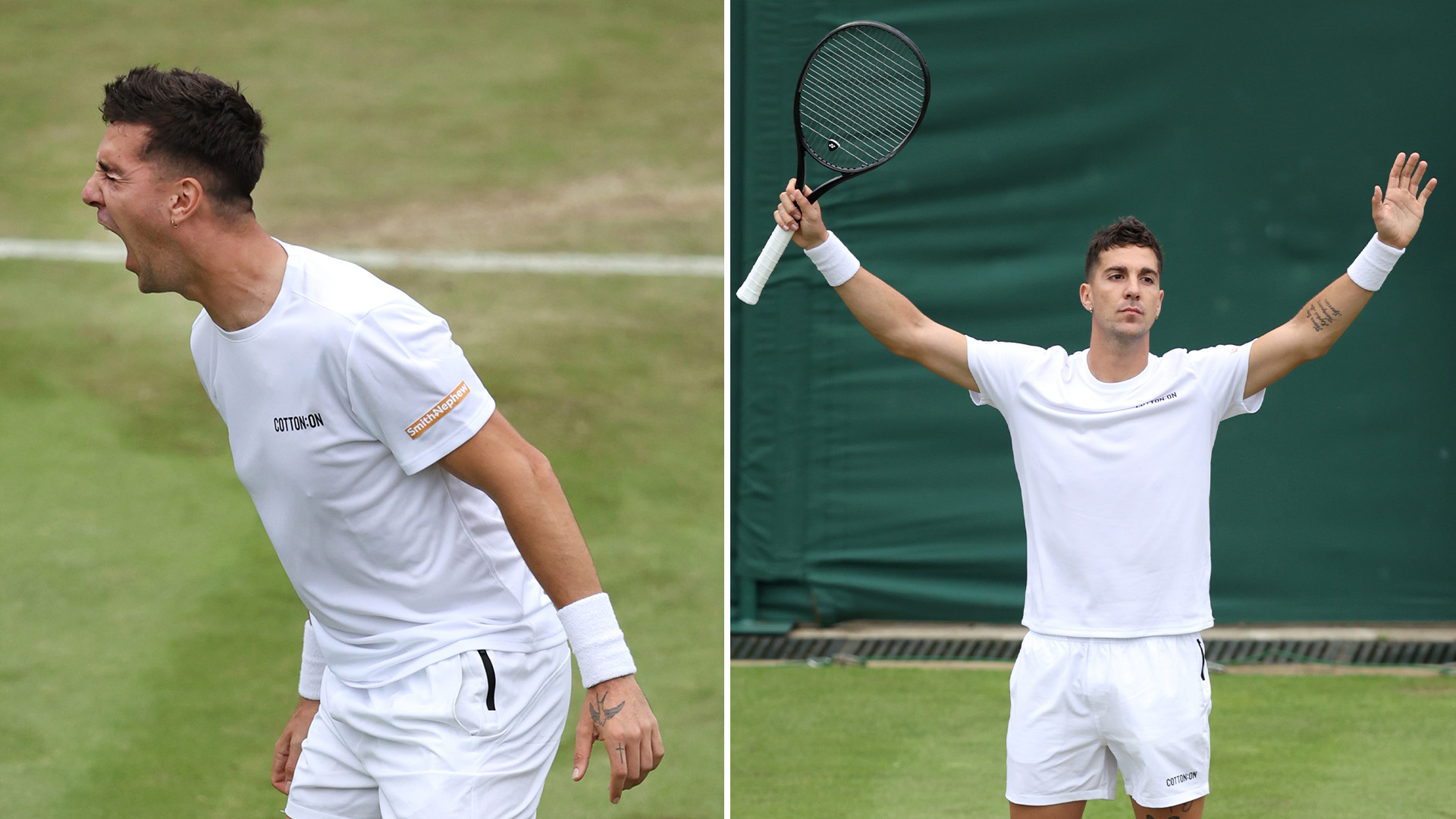 WATCH: Kokkinakis stuns Wimbledon in epic two-day win