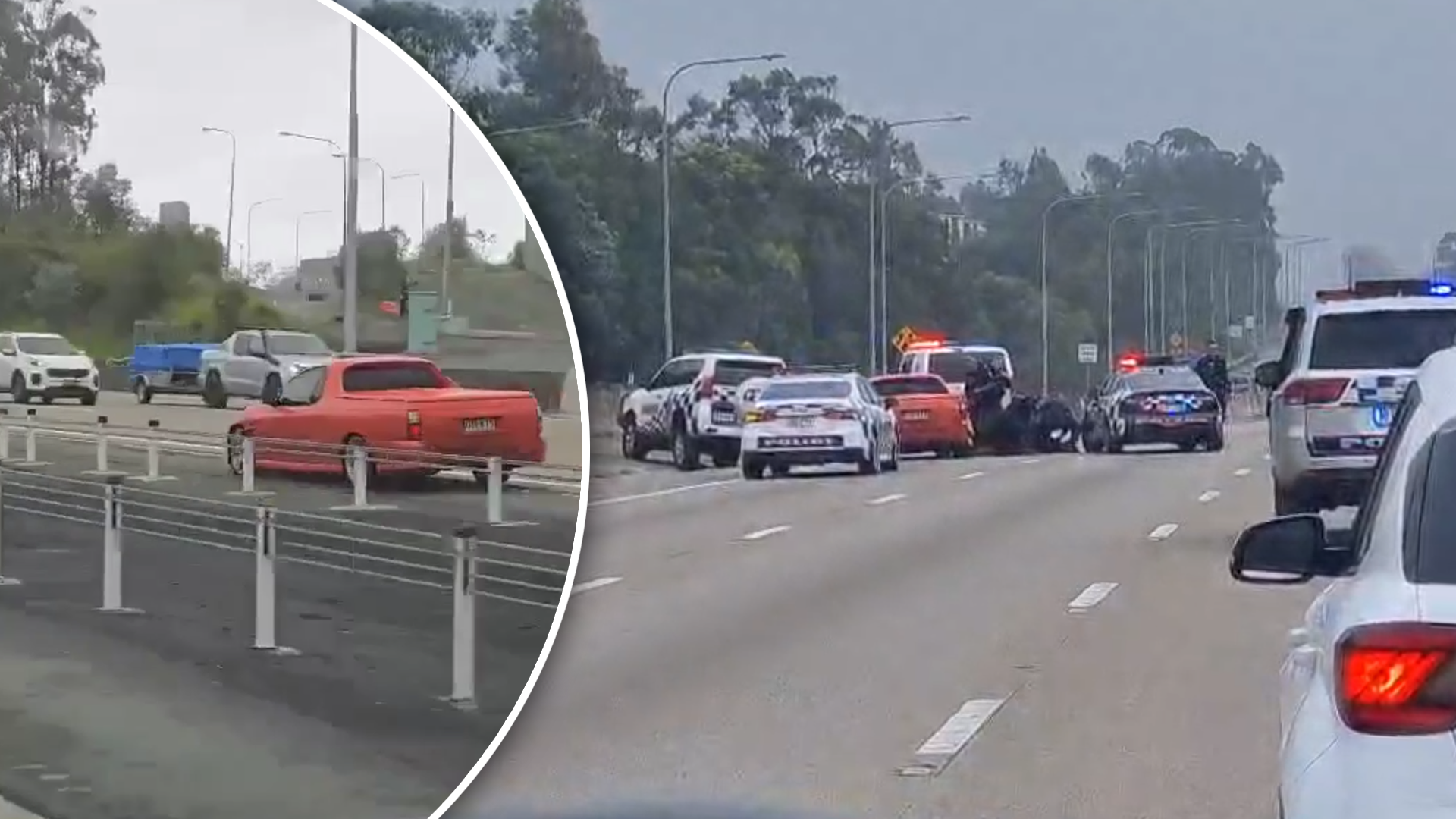 WATCH: Dramatic police chase and takedown of ute driver