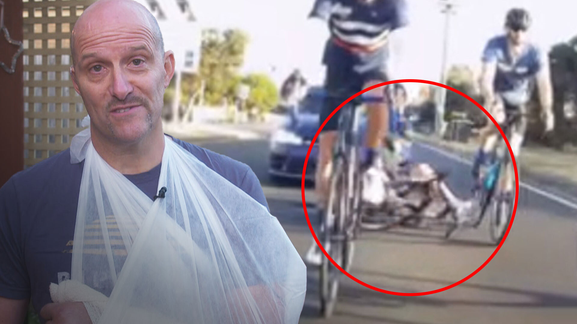 WATCH: Terrifying moment cyclist gets injured in alleged hit-run