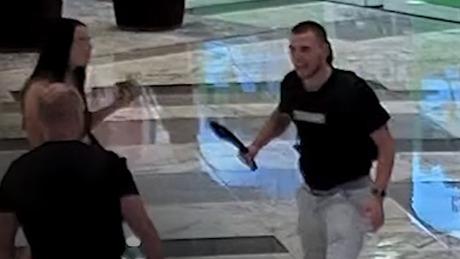 Shocking machete attack caught on CCTV