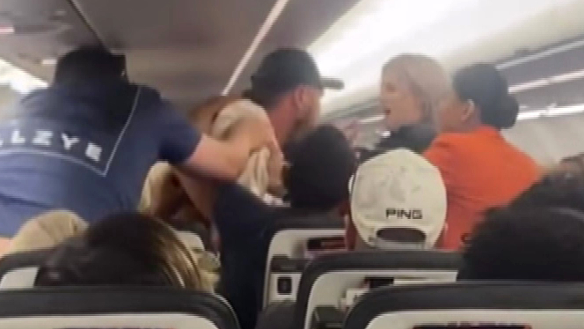 WATCH: Mid-air altercation over a reclined seat